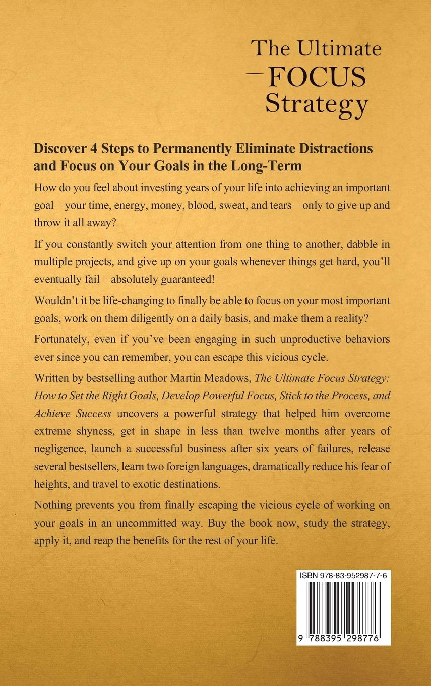 Book The Ultimate Focus Strategy by Martin Meadows PDF - Livres|Books