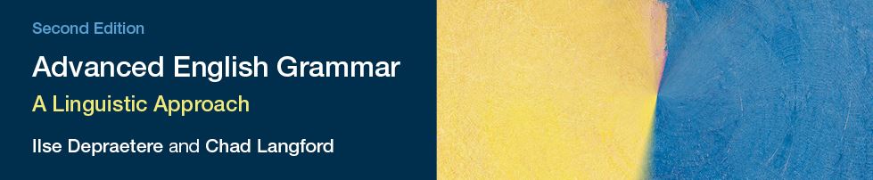 Book Advanced English Grammar: A Linguistic Approach By Ilse Depraetere ...