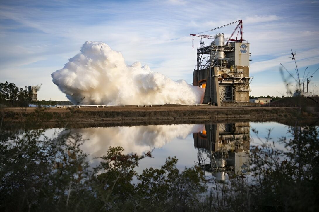 NASA Persists in Artemis Moon Rocket Engine Testing with Initial Hot ...