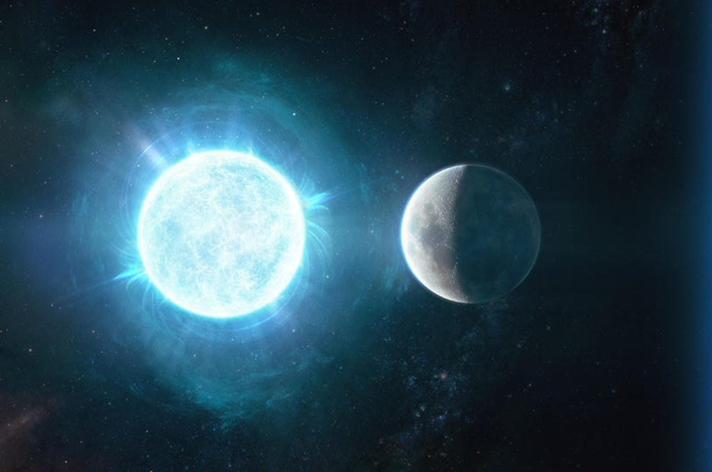 Astronomers have discovered a star that is as small as the moon but has ...