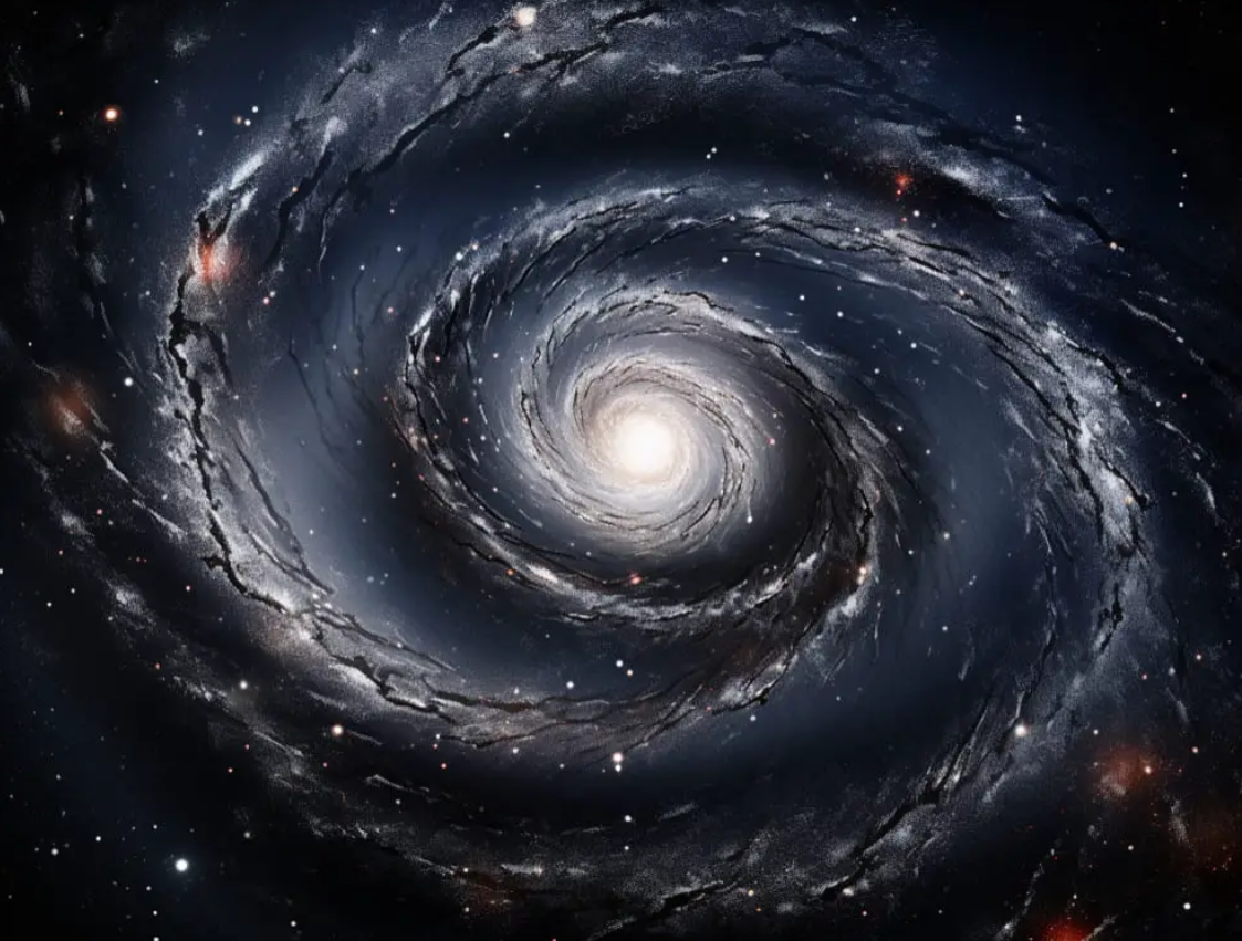 The first-ever 'image' of hidden dark matter, which acts as a bridge ...